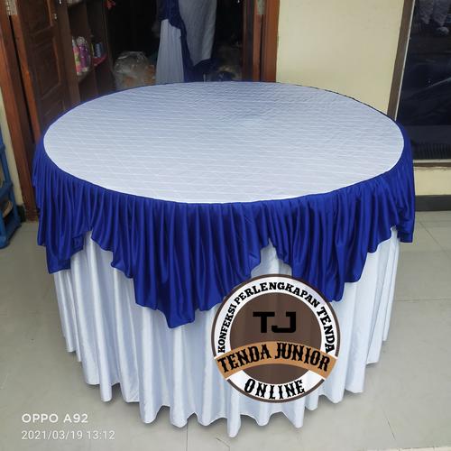 Jual taplak meja bulat/cover meja bulat poni lidah - Kab. Kuningan ...
