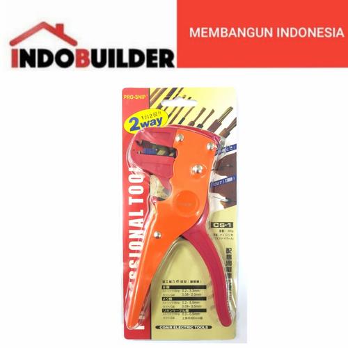 Jual PROSNIP TANG KUPAS KABEL MODEL F / WIRE STRIPPER AND CUTTER 2IN1 ...