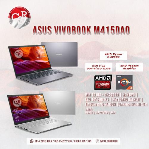 Jual LAPTOP ASUS M415DA AMD RYZEN 3-3250U RAM 8GB SSD 512GB 14 INCH FHD ...