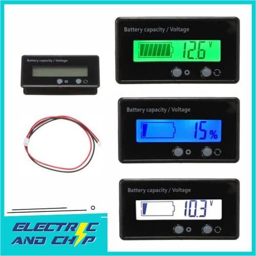 Jual Indikator Kapasitas Baterai Battery Capacity Digital Voltmeter 8-70V - Biru - Kota Surabaya ...