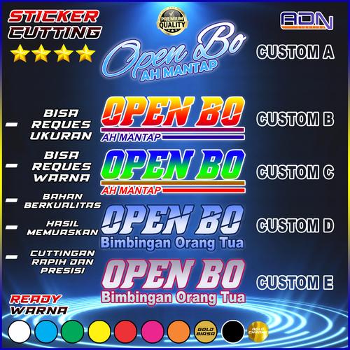 Jual CUTTING STICKER | OPEN BO | UNTUK BODY MOTOR KACA MOBIL STICKER ...