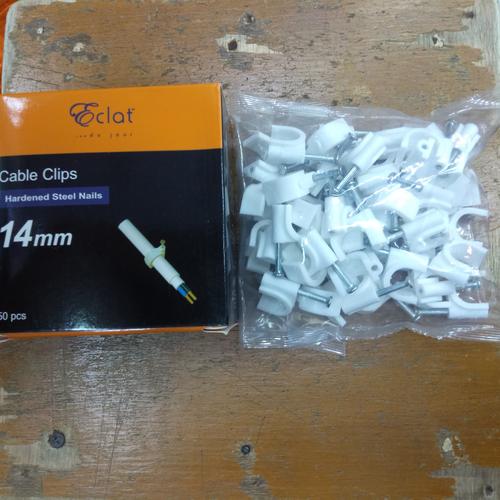 Jual klem clamp paku beton kabel listrik pipa Eclat 14 mm 14mm Miri ...