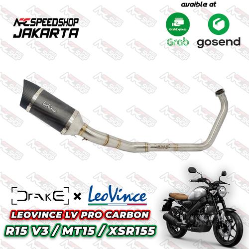 Jual KNALPOT LEOVINCE LV PRO CARBON HEADER DRAKE R9 Yamaha XSR 155 ...