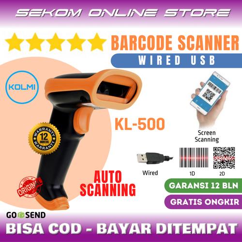 Jual KOLMI Barcode Scanner 2D QR Code Wired KL500 - Jakarta Barat ...