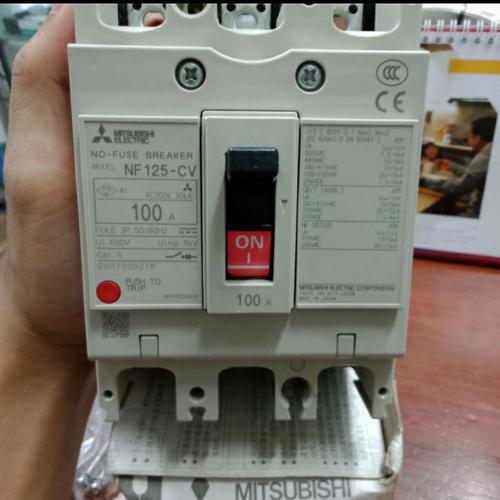 Jual Mitsubishi / MCCB / No Fuse Breaker NFB NF125CV 3P 100A NF 125 CW ...