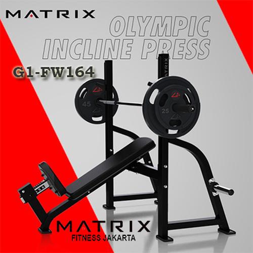 Jual MATRIX G1-FW164 OLYMPIC INCLINE BENCH ( Not Incl Stick Bar / Plate ...