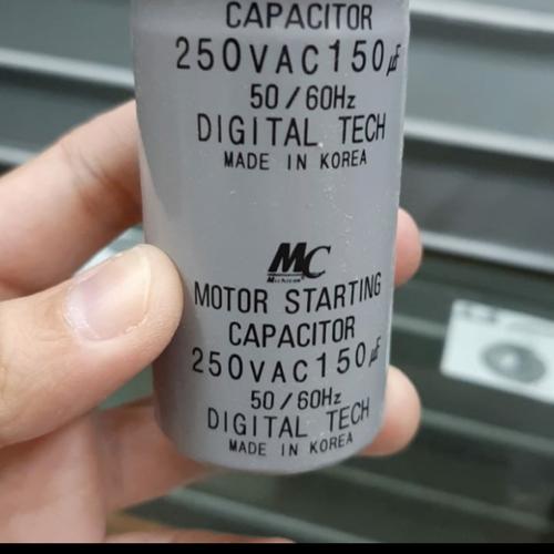 Jual Kapasitor Capacitor Starting ukuran 150 MFD 250 VAC dan 150mfd 125 ...