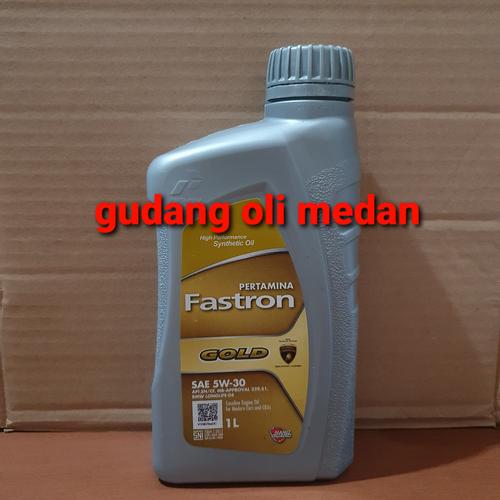 Jual OLI PERTAMINA FASTRON GOLD 5W-30 1 LITER API SN / CF - Kota Medan ...