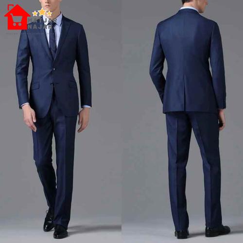 Jual setelan jas dan celana navy / jas pria / blazer pria / jas formal ...