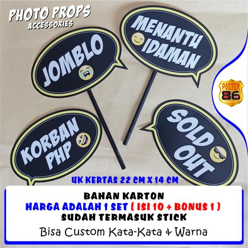 Jual PHOTO BOOTH / PHOTO PROPS CUSTOM - Putih, KATA KATA ORI - Kota ...
