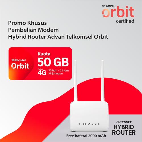 Jual TELKOMSEL ORBIT START Advan Router CPE Start 4G LTE + WLAN ...