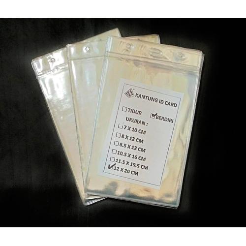 Jual PLASTIK NAME TAG TANDA PENGENAL NAMA 12 CM X 20 CM BESAR ID CARD ...