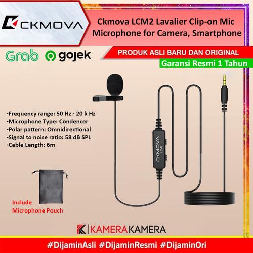 Jual Ckmova LCM2 Lavalier Clip-on Mic Microphone for Camera, Smartphone ...