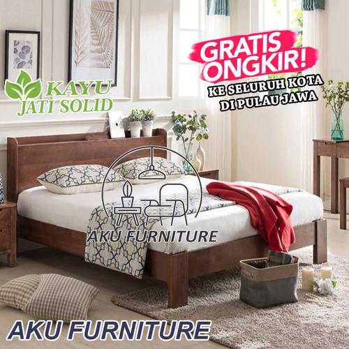 Jual Divan Kayu Dipan Tempat Tidur Minimalis Dipan Kayu Jati 180x200 ...