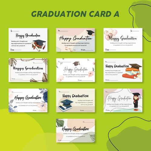 Jual (GRADUATION CARD) UCAPAN WISUDA/ SELAMAT WISUDA KODE GC-A - GC-A1 ...