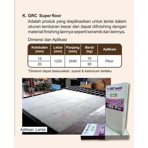 Jual grc super panel / super floor - 20 mm - Kota Bogor - Toko Bangunan ...