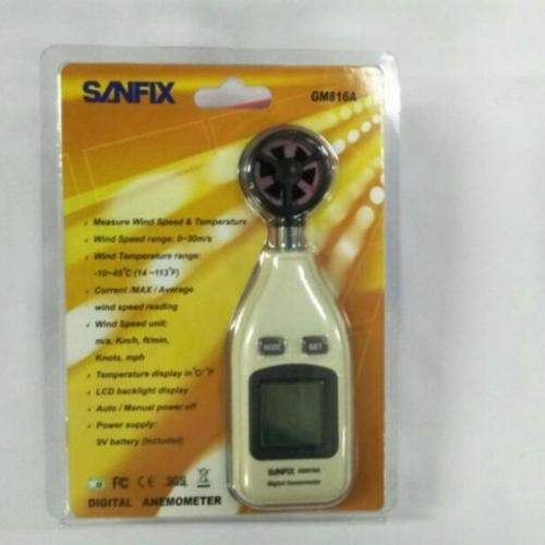 Jual Alat ukur Temperature udara WT82 Sanfix Digital Anemometer WT82 ...