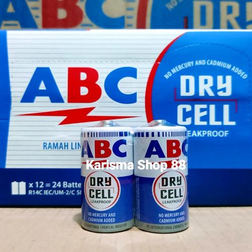 Jual Batre ABC biru tanggung isi 2 pcs/ baterai / battery / batu abc ...