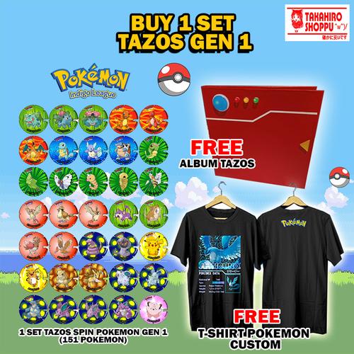 Jual Tazos / Tajos Spin PVC Pokemon Indigo League (Pokemon Gen 1 ...