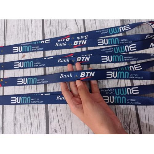 Jual Lanyard Bank BTN BUMN / Lanyard BUMN BTN Full Desain Printing ...