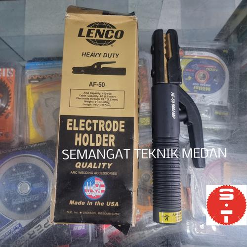 Jual AF-50 TANG STANG LAS ELECTRODE HOLDER TEMBAGA COPPER 500A LENCO ...