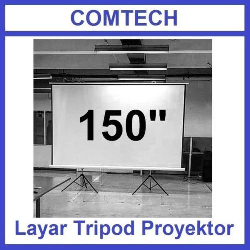 Jual Layar Tripod Proyektor 150 inchi Projector Screen - Jakarta Barat ...