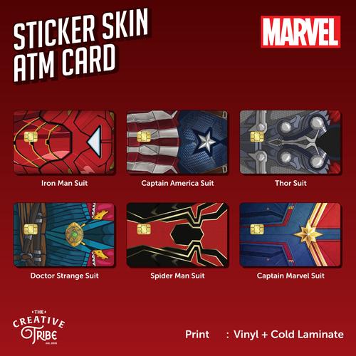 Jual Sticker Skin ATM Card Marvel Suit - Vinyl Debit Credit Stiker ...