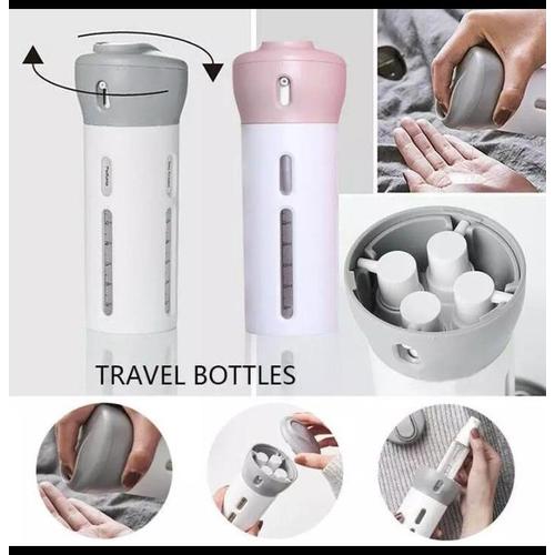 Jual Travel Bottle Set 4 in 1 Toiletries Kit Botol Sabun Hand Sanitizer ...