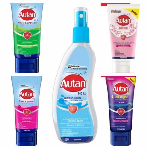 Jual Autan Lotion Anti Nyamuk Tube 50ml / Spray Refresh 100ml - Jakarta ...