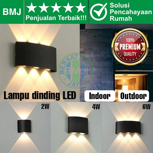 Jual LAMPU DINDING LED 6W ARAH ANTI AIR IP65 BAHAN ALUMUNIUM ANTI KARAT ...