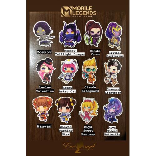 Jual Sticker Mobile Legends MARKSMAN | MLBB Moskov Claude Granger ...