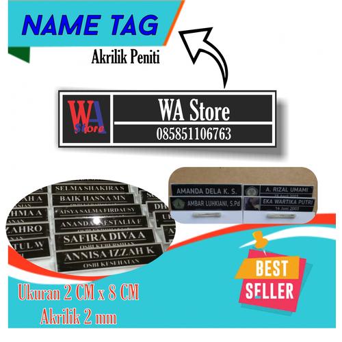 Jual NAME TAG/NAMA DADA/ID CARD/TANDA PENGENAL/NAME TEG PVC CUSTOM LOGO ...