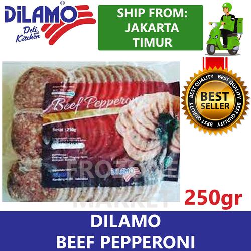 Jual Dilamo Beef Pepperoni 250gr Peperoni Sapi Halal [READY STOCK ...