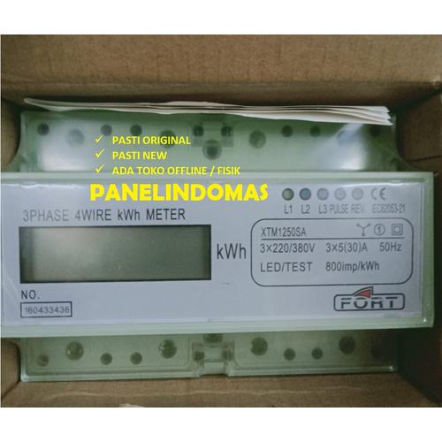Jual KWH METER 3PHASE XTM1250SA LCD 5(30A)/5(100A)/10(60A)/20(100A) FORT - Jakarta Pusat ...