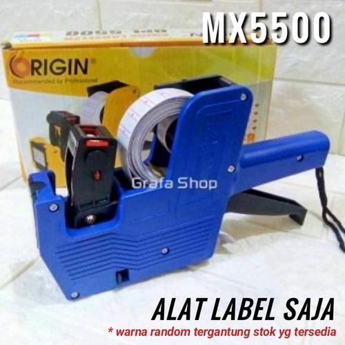 Jual mesin label harga barang [mx5500] / alat cetak label 1 baris ...