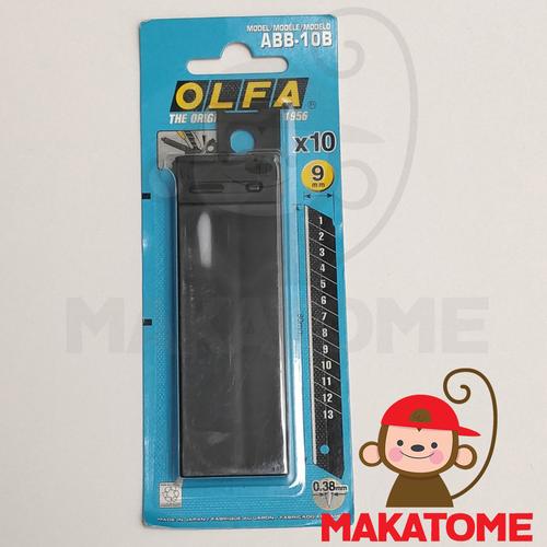 Jual OLFA ABB-10B 9mm Spare Blade cutter isi 10 excel black 9 mm japan ...