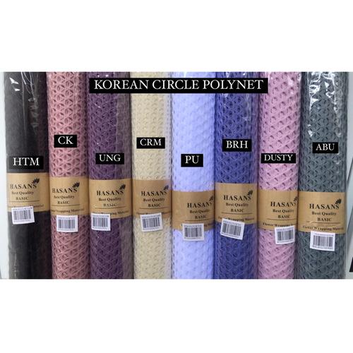 Jual Flower Wrapping Jaring Bulat Korea 5 Yard / Korean Circle Polynet ...