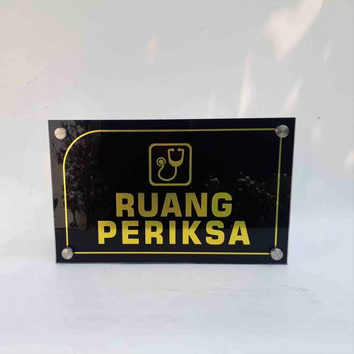 Jual Papan Nama Ruang Periksa, nama ruang akrilik Ruang Periksa - Kab ...