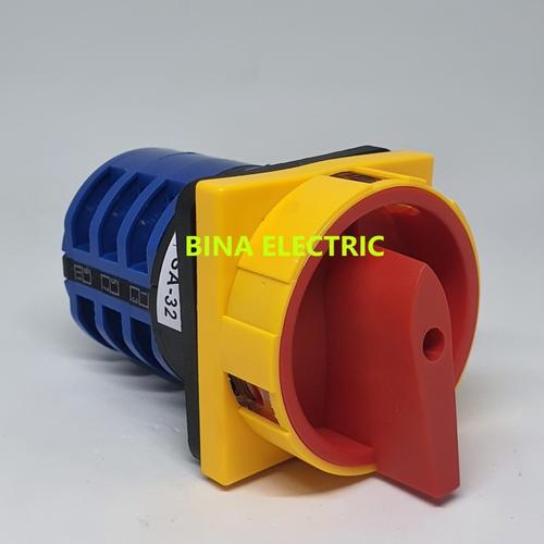 Jual Rotary Switch 3P 32A / Change over Switch SA-32-3 3P 32A ON OFF ...