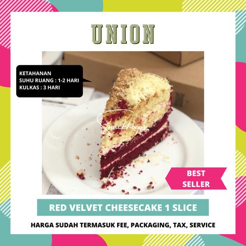 Jual JASTIP UNION SLICE CAKE - ALL VARIAN - RED VELVET - CHEESE ...