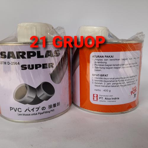 Jual lem pvc isarplas kaleng 400 gram - Kota Serang - 21 Group | Tokopedia