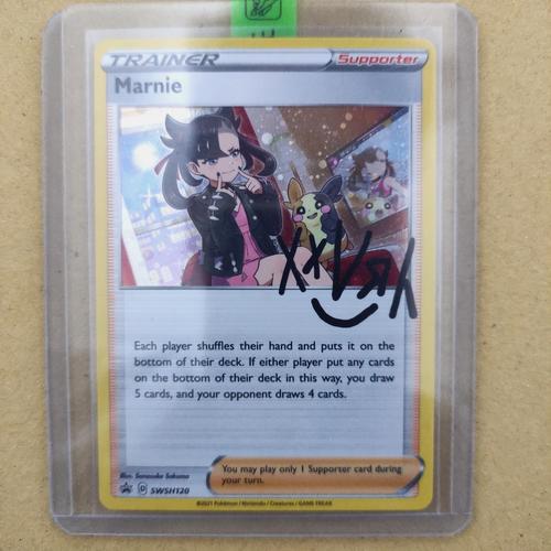 Jual TCG kartu pokemon holo rare foil marnie sign promo card - Kab ...