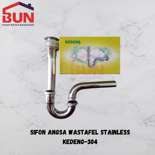 Jual Sifon Afur Pipa washtafel Sifon Angsa SS 304 Merk Kedeng - KD041 ...