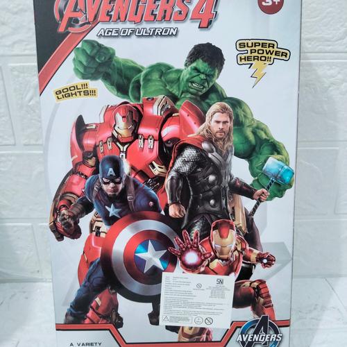 Jual mainan figure avengers thor hulk iron capt ukuran besar - Kota ...