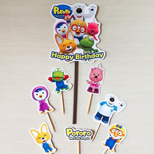 Jual TOPPER PORORO / CAKE TOPPER PORORO / TOPPER KUE PORORO / HIASAN ...
