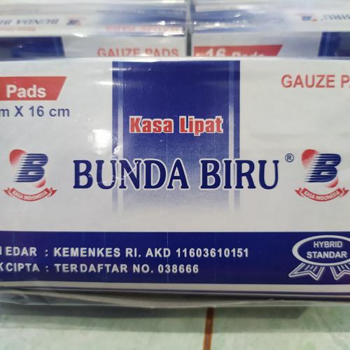 Jual Kasa Lipat Bunda Biru 16x16 cm isi 16 pcs / Kasa Lipat / Kasa ...