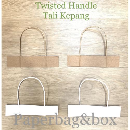 Jual PAPERBAG TWISTED HANDLE, Tali Kertas Kraft, tali kepang 200set ...