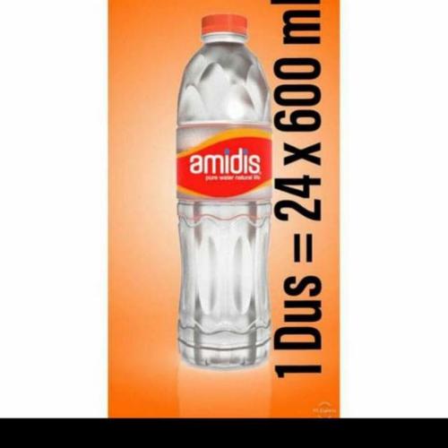 Jual Amidis Air Mineral 600ml @ 24 Botol dalam kemasan dus / karton ...