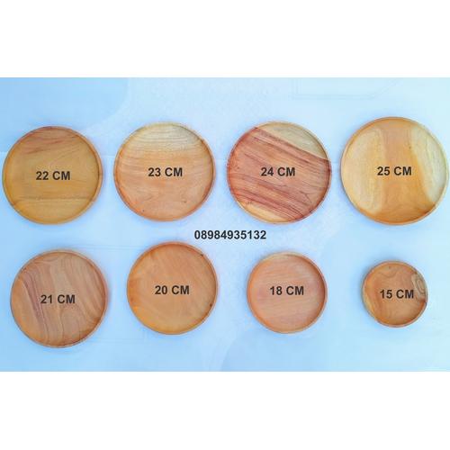 Jual PIRING MAKAN KAYU MAHONI UKURAN DIAMETER 15CM SAMPAI 25CM ...