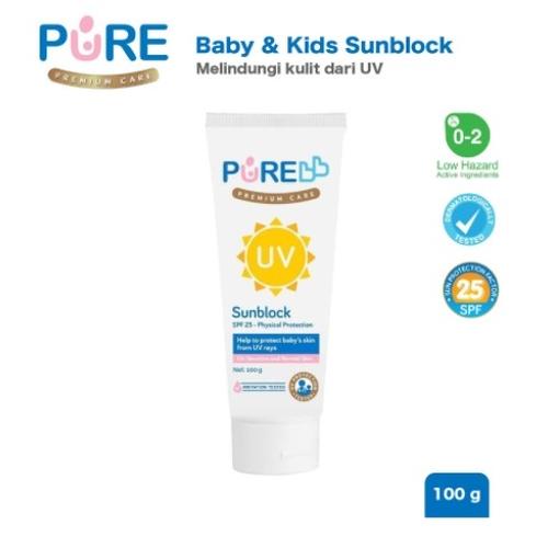 Jual Pure Baby Sunblock Krim Perlindungan Matahari Sun Block SPF25 SPF ...